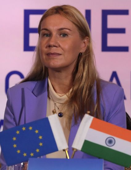 European Commissioner Energy Kadri Simson Attends Editorial Stock Photo ...