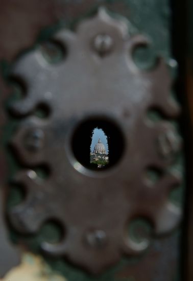 Keyhole Main Entrance Knights Maltas Headquarters Editorial Stock Photo ...