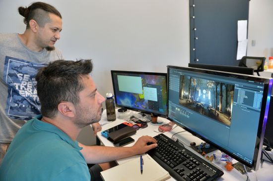 Computer Game Developers Work Startup Company Editorial Stock Photo ...