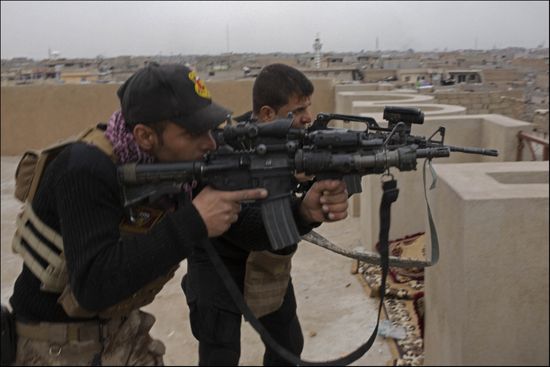 Maamoun Mosuls Neighborood Iraqi Military Isof Editorial Stock Photo ...