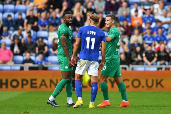 Hallam Hope Oldham Athletic Tussles Tyrone Editorial Stock Photo ...