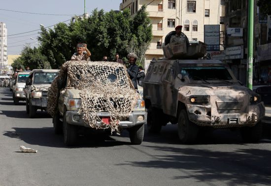 Houthi Forces Vehicles Take Part Military Editorial Stock Photo - Stock ...