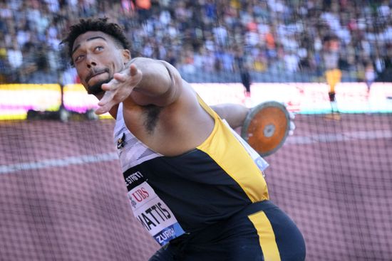 Sam Mattis Usa Competes Mens Discus Editorial Stock Photo - Stock Image ...