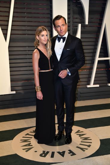 Elizabeth Law Will Arnett Attending Vanity Editorial Stock Photo ...