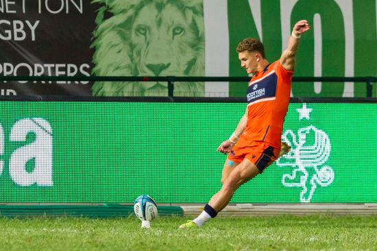 Charlie Savala Edinburgh Fly Half Kicks Editorial Stock Photo - Stock ...