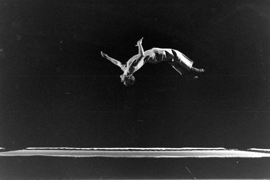 Man Jumping On Trampoline Los Angeles Editorial Stock Photo Stock