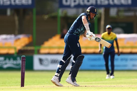 England Captain Ben Mckinney Batting During Editorial Stock Photo ...