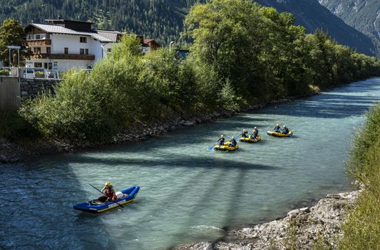 Water Sportsmen Rafting Lech Vorarlberg Austria Editorial Stock Photo ...