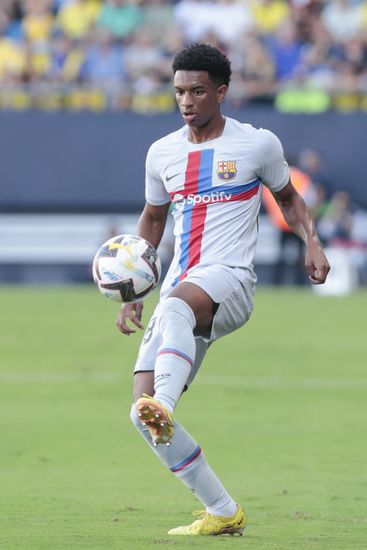 Fc Barcelonas Defender Alex Balde Action Editorial Stock Photo - Stock ...