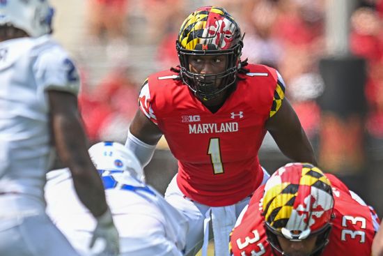 Maryland Terrapins Linebacker Jaishawn Barham 1 Editorial Stock Photo ...