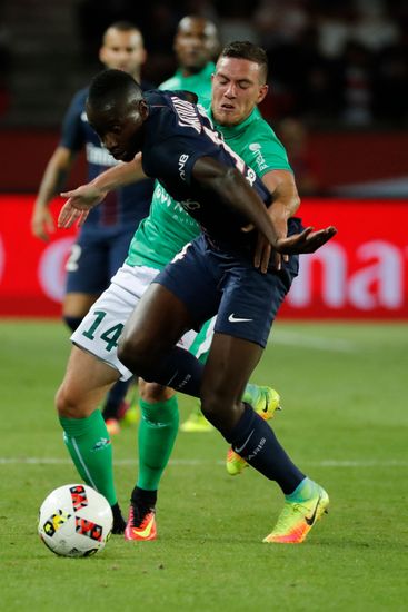 Psgs Blaise Matuidi Battling Stetiennes Jordan Editorial Stock Photo ...
