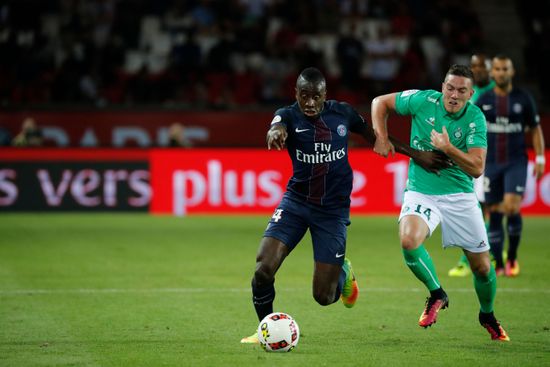 Psgs Blaise Matuidi Battling Stetiennes Jordan Editorial Stock Photo ...