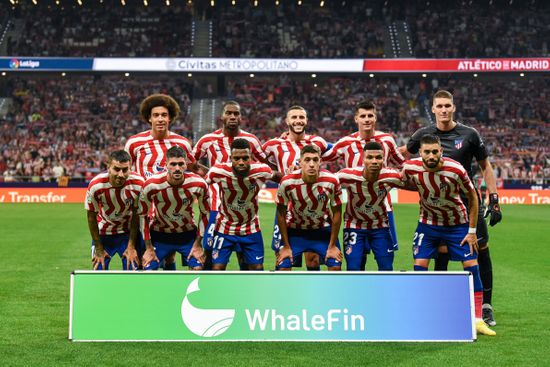 Atletico Xi During La Liga Match Editorial Stock Photo - Stock Image ...
