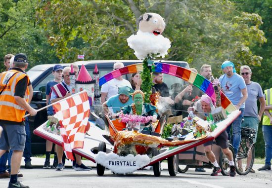 Participants Their Decorated Carts Many Events Editorial Stock Photo ...