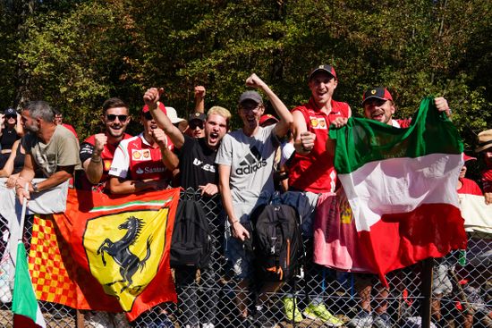 Italian Ferrari Supporters During Formula 1 Editorial Stock Photo ...
