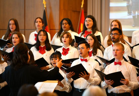 Members Burg Chinese Chorus Perform During Editorial Stock Photo ...