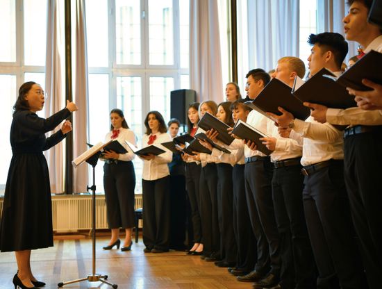 Members Burg Chinese Chorus Perform During Editorial Stock Photo ...