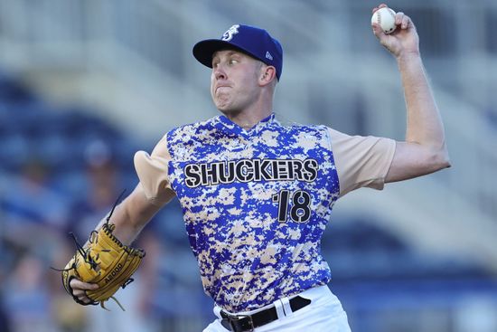 Biloxi Shuckers Pitcher Nick Bennett 18 Editorial Stock Photo - Stock ...