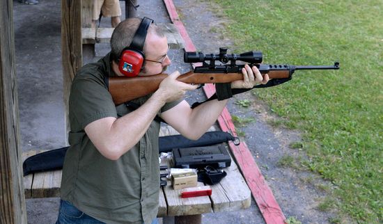 Man Practice Gun Shooting Shooting Range Editorial Stock Photo - Stock ...