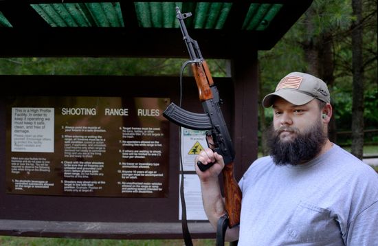 Man Practice Gun Shooting Shooting Range Editorial Stock Photo - Stock ...