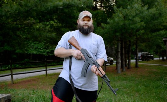 Man Practice Gun Shooting Shooting Range Editorial Stock Photo - Stock ...