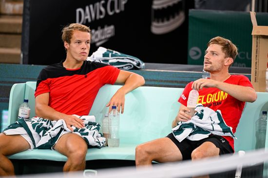 Belgian Michael Geerts Belgian David Goffin Editorial Stock Photo ...