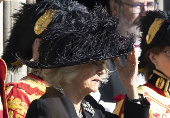 Queen Consort Looks On Coffin O Editorial Stock Photo - Stock Image ...