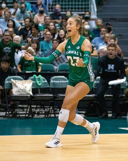 Hawaii Outside Hitter Annika De Goede Editorial Stock Photo - Stock ...