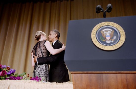 Us President Barack Obama Gives Hug Editorial Stock Photo - Stock Image ...
