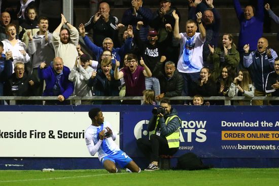 Tyrell Warren Barrow Celebrates Scoring His Editorial Stock Photo ...