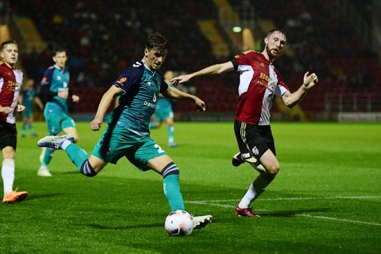 Charlie Wellens Oldham Athletic Delivers Cross Editorial Stock Photo ...