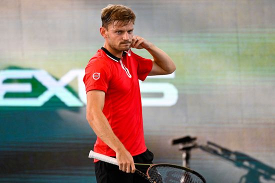 Belgian David Goffin Looks Dejected During Editorial Stock Photo ...