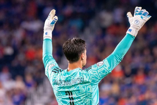 San Jose Goalkeeper Jt Marcinkowski Directs Editorial Stock Photo ...
