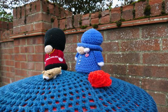 Crocheted Post Box Topper Queen Guard Editorial Stock Photo - Stock ...