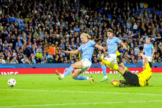 Erling Haaland 9 Manchester City Shoots Editorial Stock Photo - Stock ...