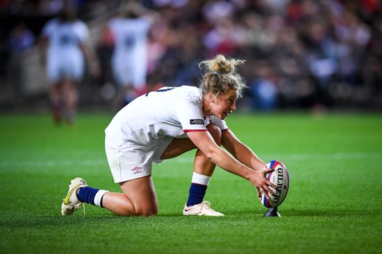 Amber Reed England Attempts Kick Conversion Editorial Stock Photo ...