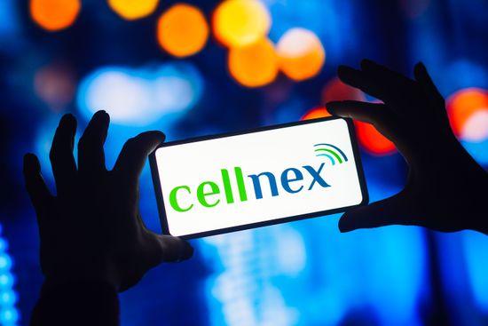 This Photo Illustration Cellnex Telecom Logo Editorial Stock Photo ...