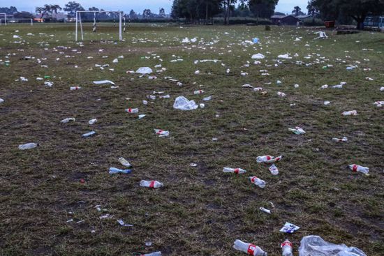Cocacola Branded Plastic Bottles Litter School Editorial Stock Photo ...