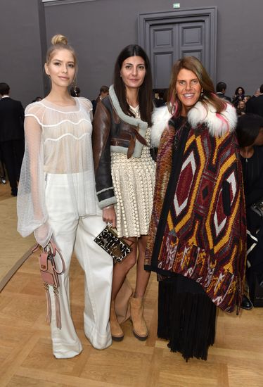 Elena Perminova Giovana Battaglia Anna Dello Editorial Stock Photo ...