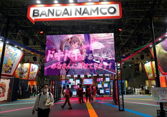 Visitors Walk Through Bandai Namco Booth Editorial Stock Photo - Stock ...