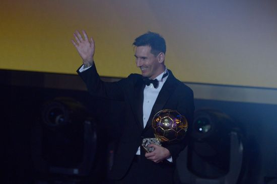 Lionel Messi Receiving Golden Ball 2015 Editorial Stock Photo - Stock ...