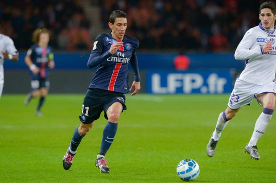 Psgs Angel Di Maria On His Editorial Stock Photo - Stock Image ...