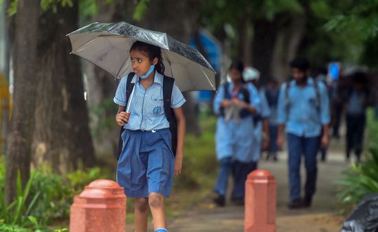 Students Out Rain Near Mandi House Editorial Stock Photo - Stock Image ...