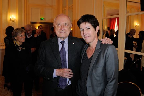 Christine Angot Poses Pierre Berge After Editorial Stock Photo - Stock ...