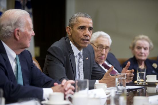 Us President Barack Obama Second Left Editorial Stock Photo - Stock ...