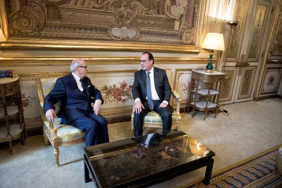 French President Francois Hollande R Receives Editorial Stock Photo ...