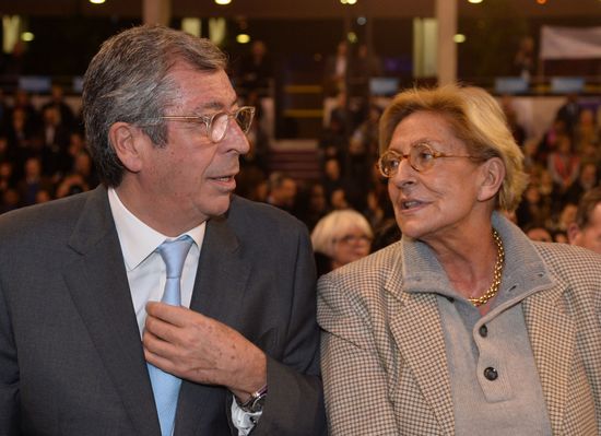 Patrick Isabelle Balkany During Campaign Meeting Editorial Stock Photo ...