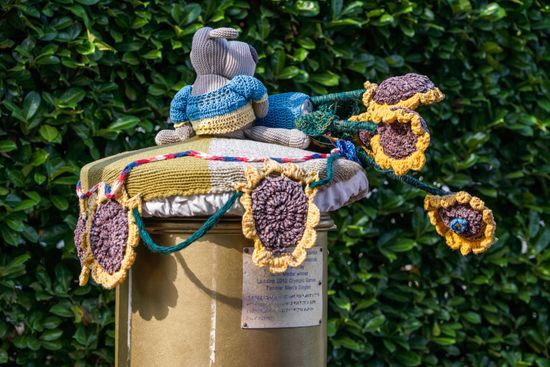 Royal Mail Postbox Knitted Design Ukraine Editorial Stock Photo - Stock ...
