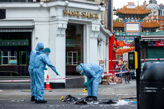 Forensics Officers Inspect Evidence Crime Scene Editorial Stock Photo ...