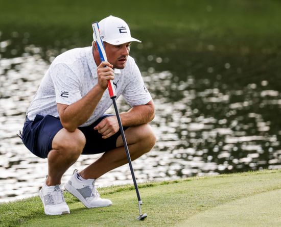Bryson Dechambeau Usa Lines His Putt Editorial Stock Photo - Stock ...